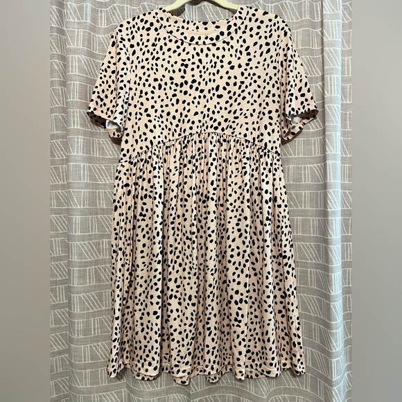 Dresses | Light Pink Leopard Dress | Poshmark